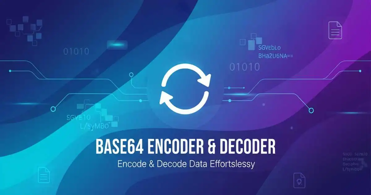 Base64 Encoder & Decoder Online | Fast, Free Text & File Tools