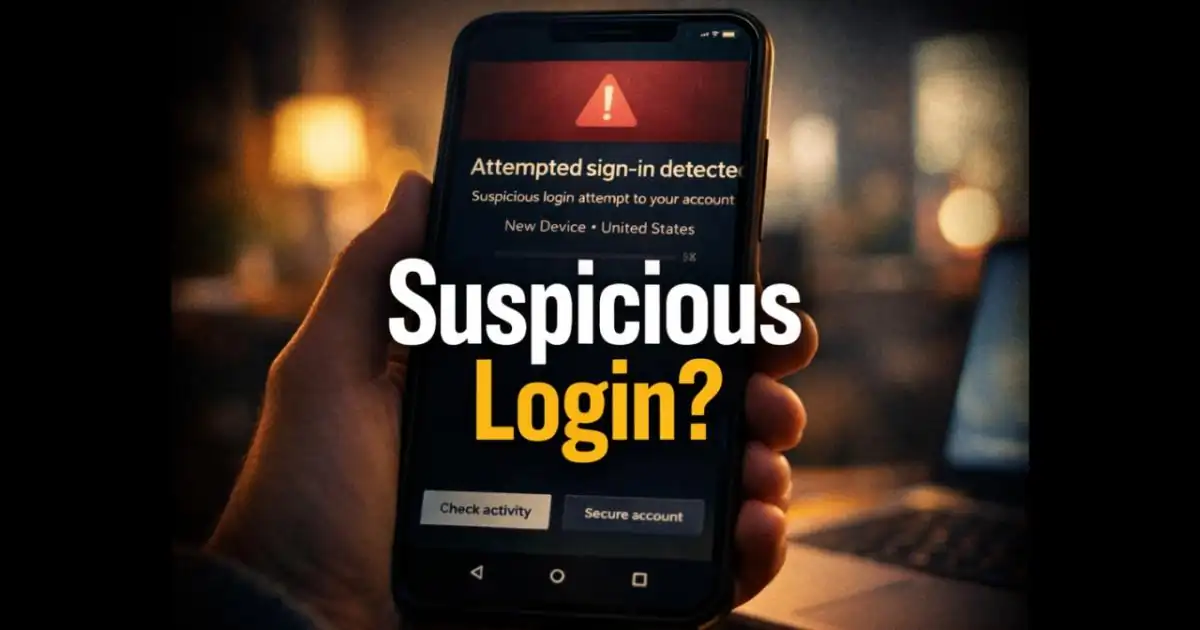 Suspicious Login Attempt What to Do: If Your Account Shows an Unknown Login